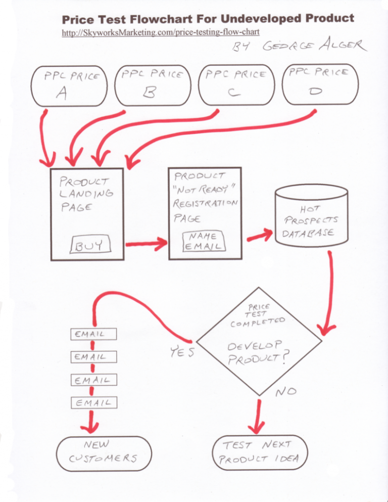 Price Test Flowchart for an Undeveloped Product – Skyworks Marketing